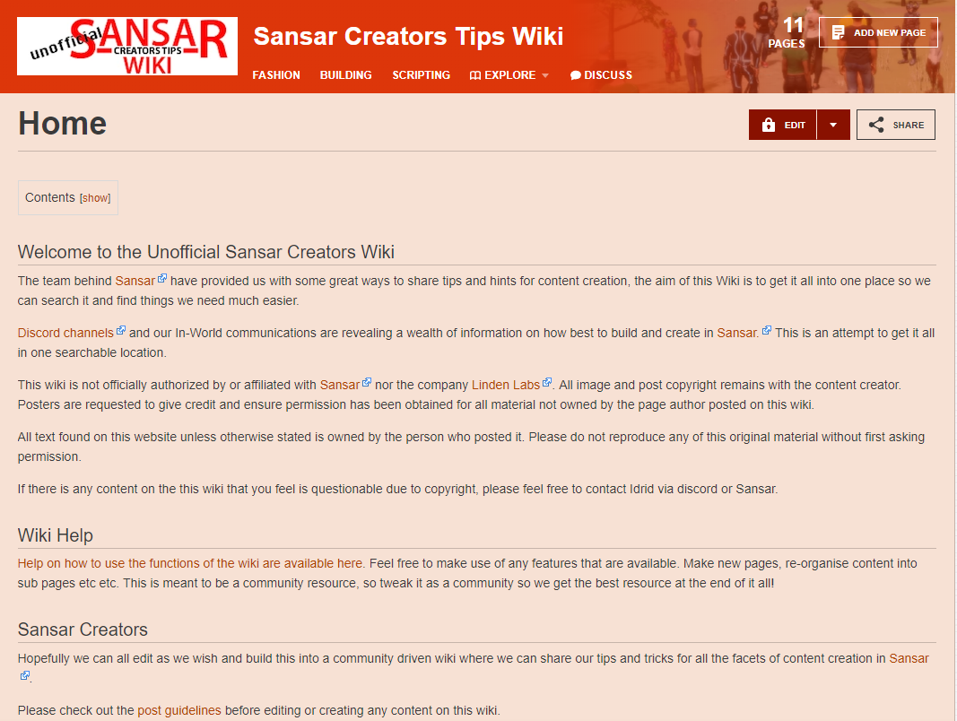 Sansar Creators Tips Wiki Launched – Ryan Schultz