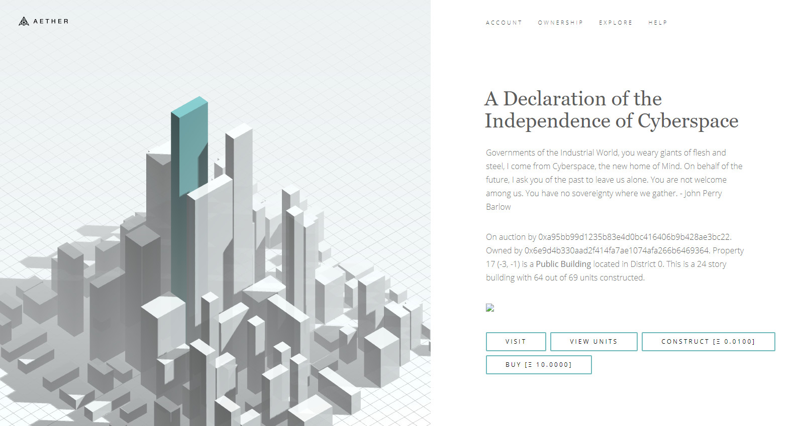 Aether City: A Brief Introduction – Ryan Schultz