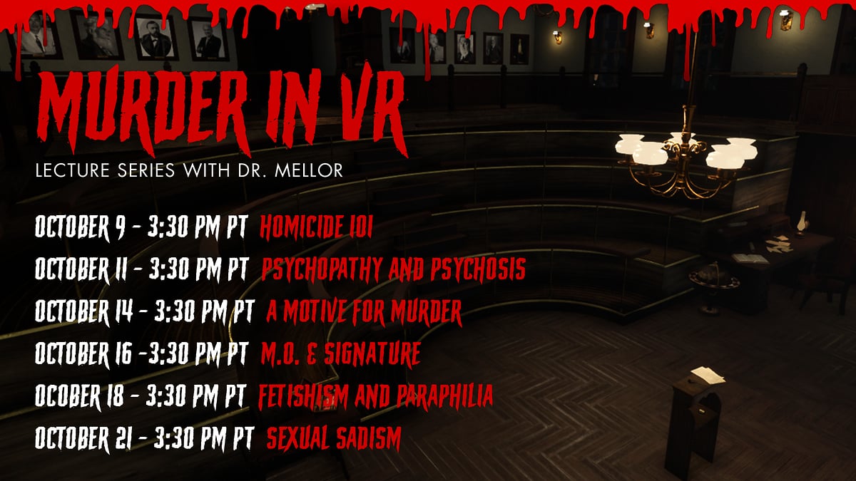 Murder in VR: A Lecture Series in Sansar – Ryan Schultz