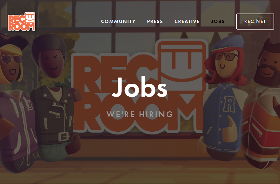 Rec Room Job Postings: The Social VR Company Is Planning for User ...