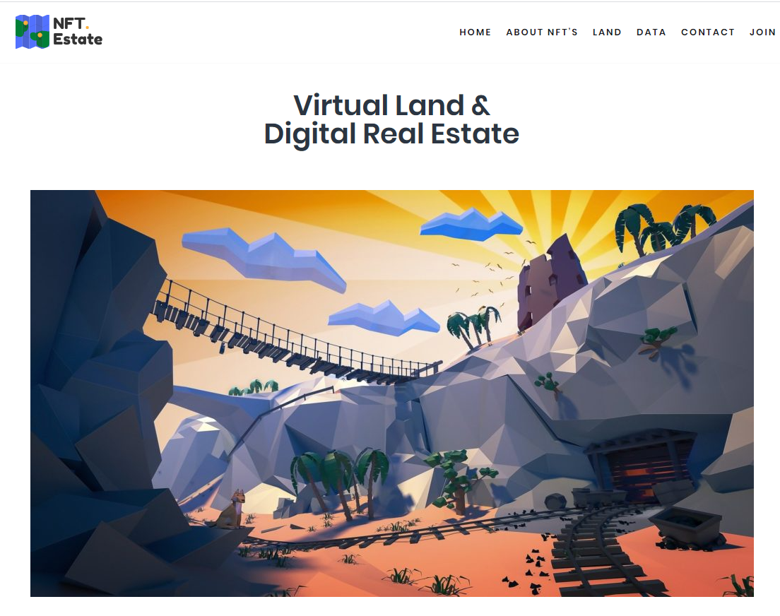 NFT Estate: A New Website Examining Blockchain-Based Virtual Worlds ...