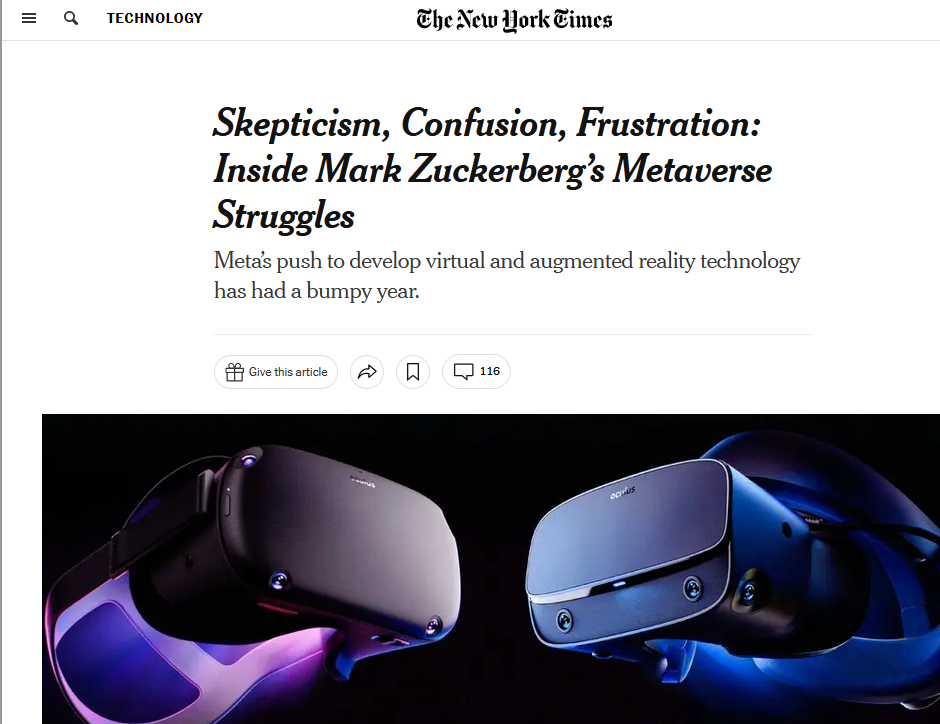 UPDATED: Leaked Internal Memos from Meta Detail Problems with Horizon Worlds and Horizon ...